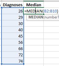 Excel: Central Tendency – Median | TechMbaBi